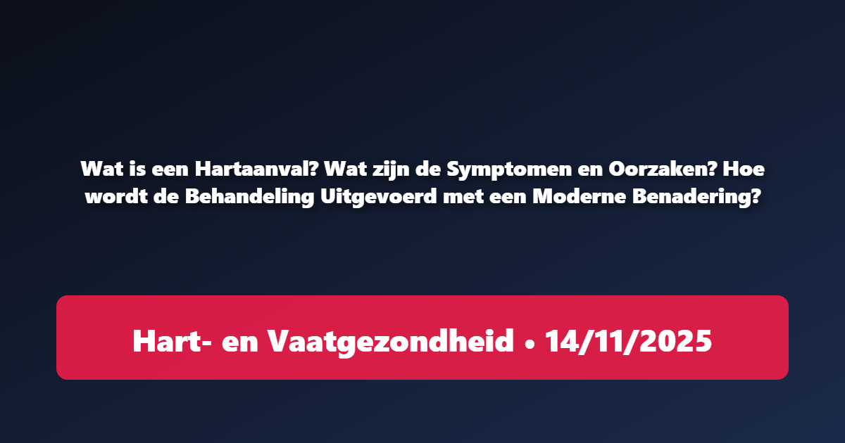 Symptomen, oorzaken en behandeling van een hartaanval | Celsus Hub